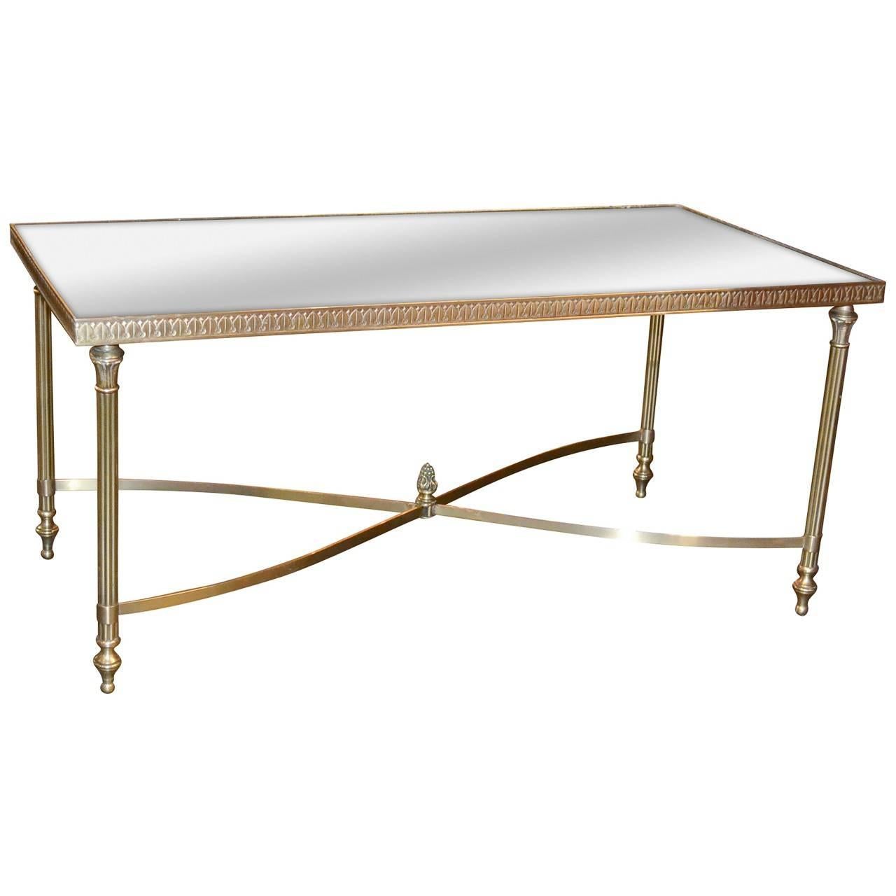 Midcentury French Neoclassical Style Coffee Table at 1stDibs