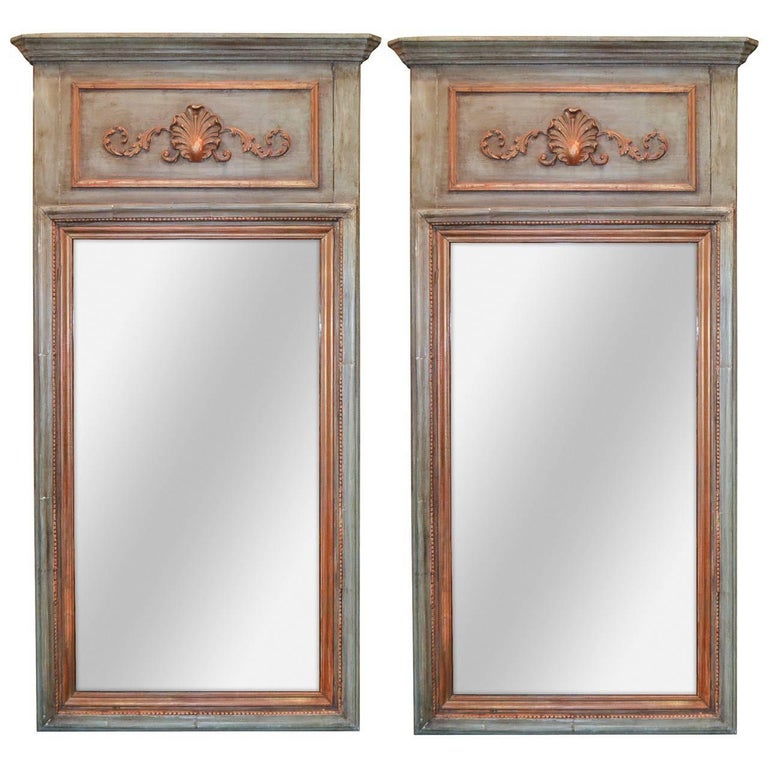 Pair or Single French Trumeau Mirrors For Sale at 1stDibs