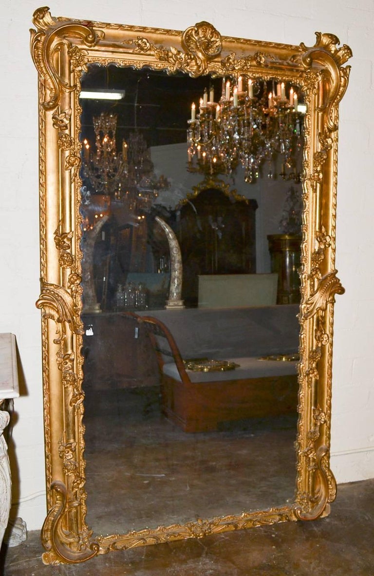 19th Century Palace Size French Baroque Mirror at 1stDibs