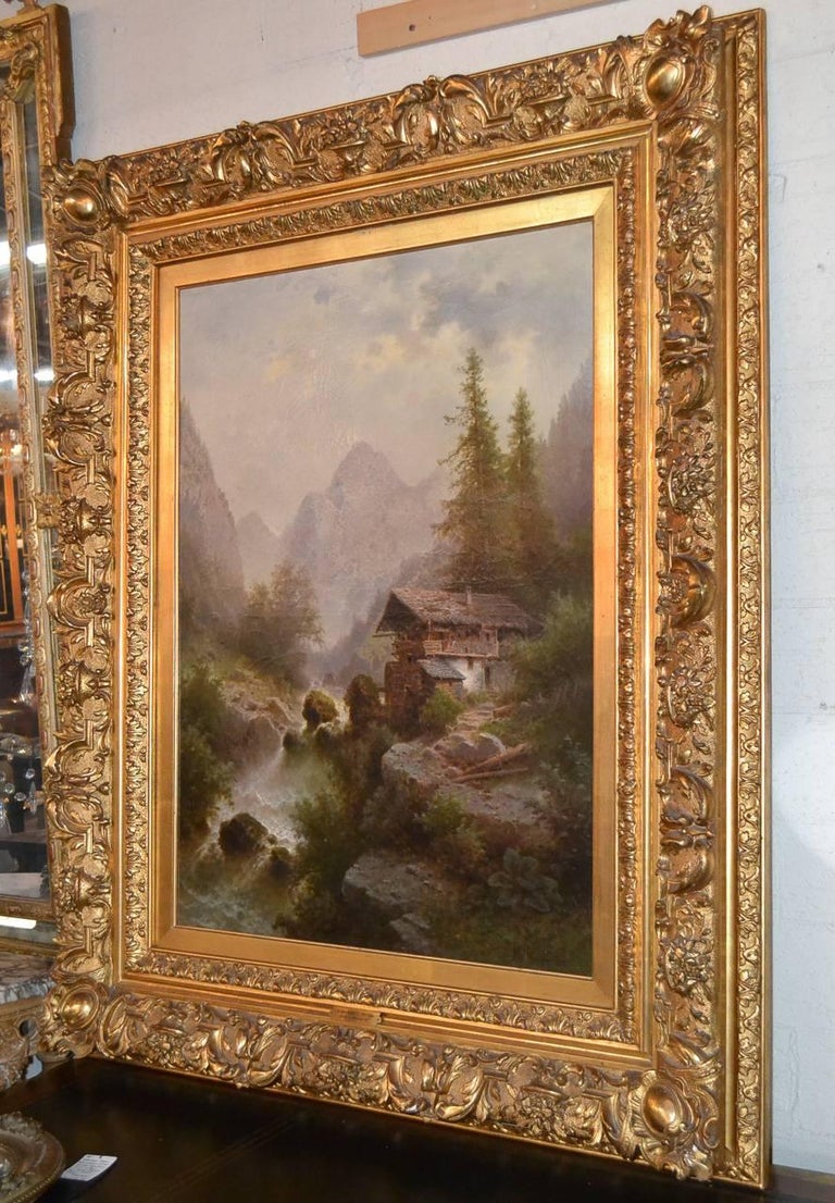 19th Century Austrian Oil Signed Albert Rieger at 1stDibs