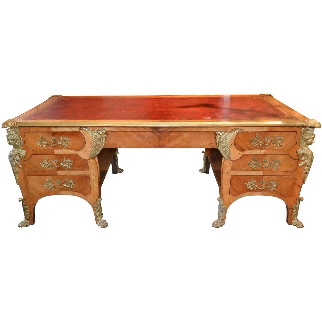 Important 19th Century French Bureau Plat For Sale at 1stDibs