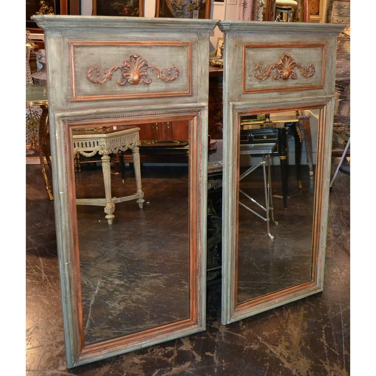 Pair or Single French Trumeau Mirrors For Sale at 1stDibs