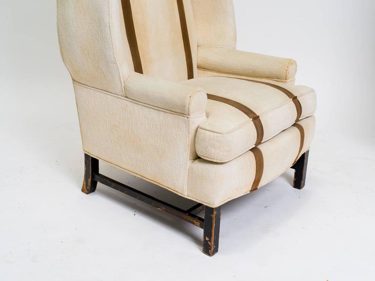Mid-Century Wingback Chair at 1stDibs