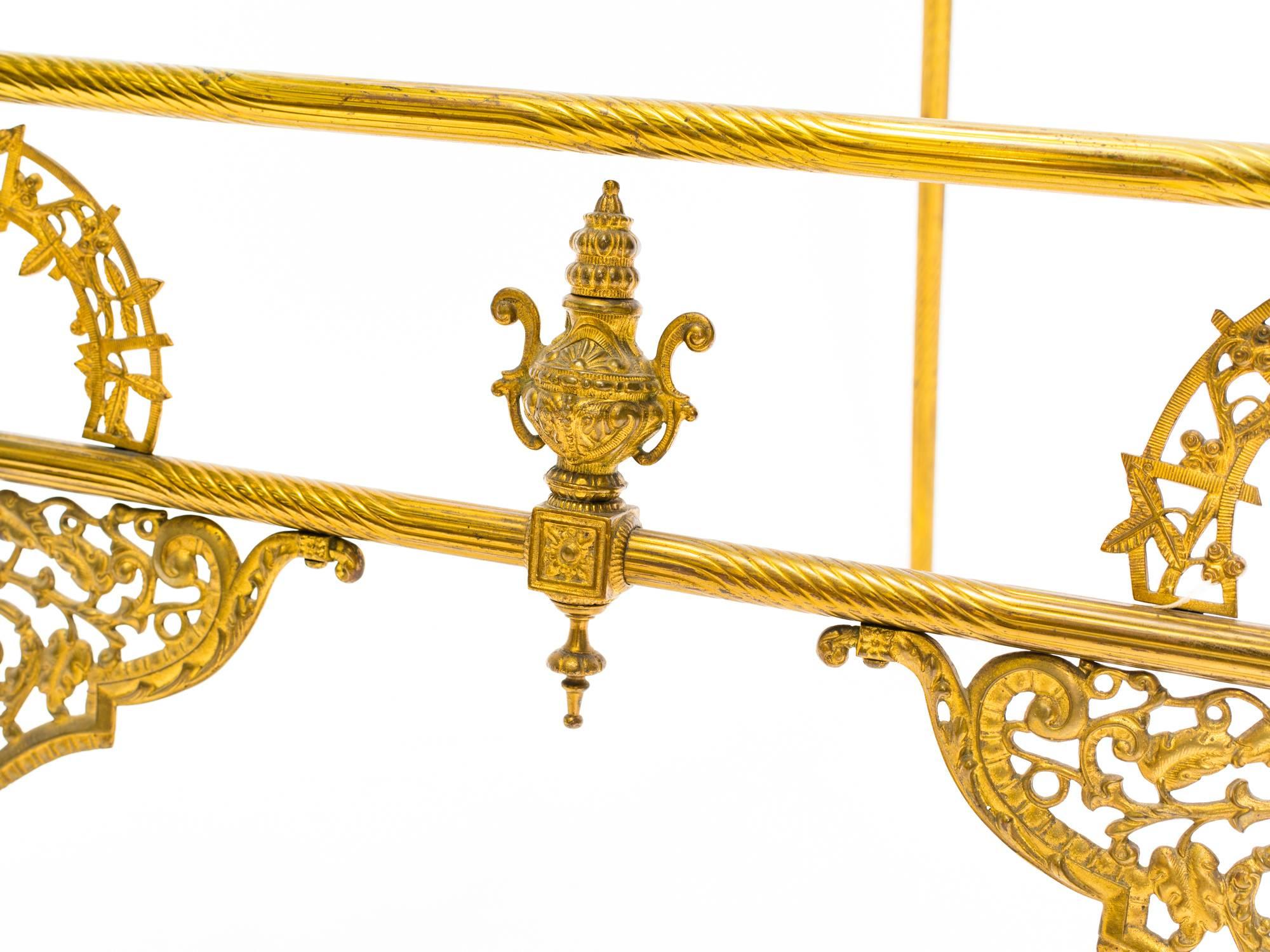 19th Century Oversized Ornate Brass Easel at 1stDibs