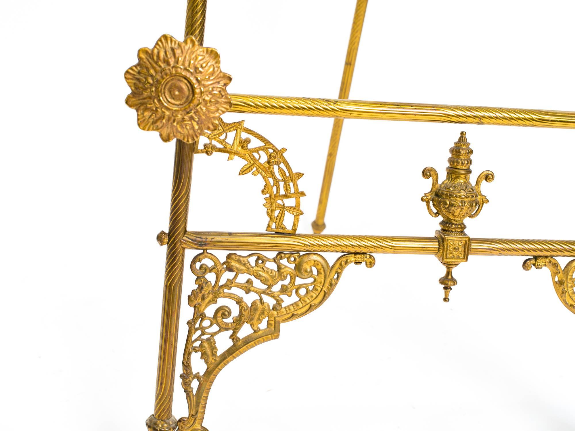 19th Century Oversized Ornate Brass Easel at 1stDibs