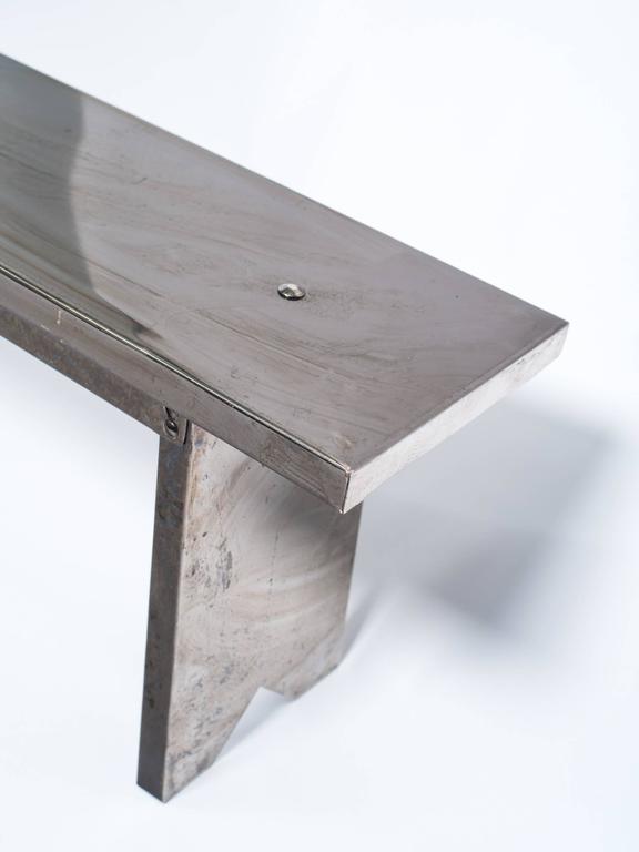 Steel Locker Room Bench at 1stDibs