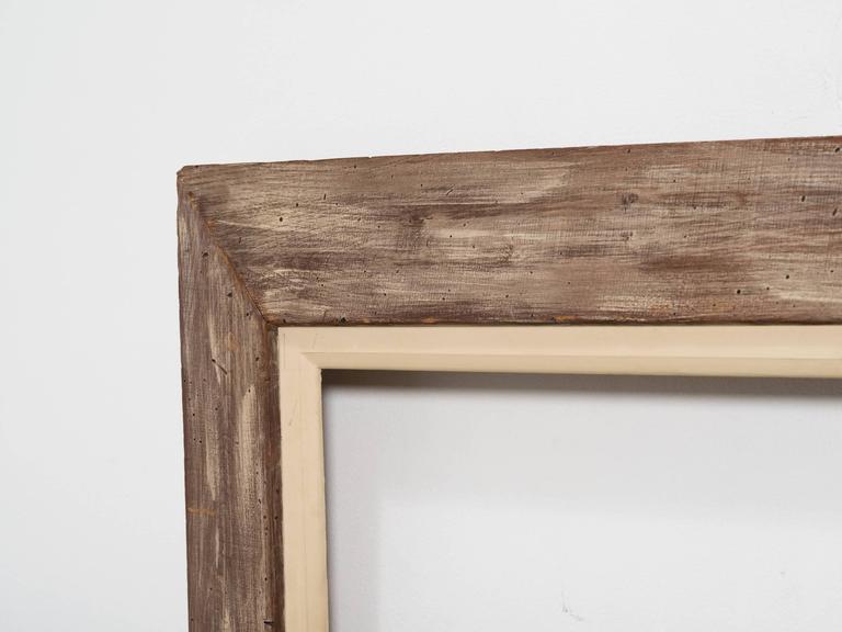 1950s pickled worm wood Frame at 1stDibs