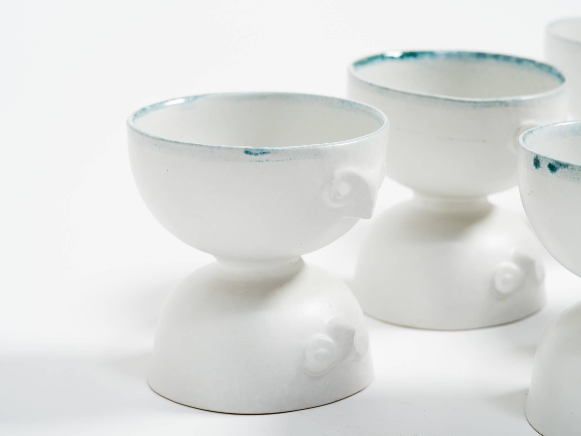 Five Italian Ceramic Inverted Bowls with Faces at 1stDibs | bowls with ...