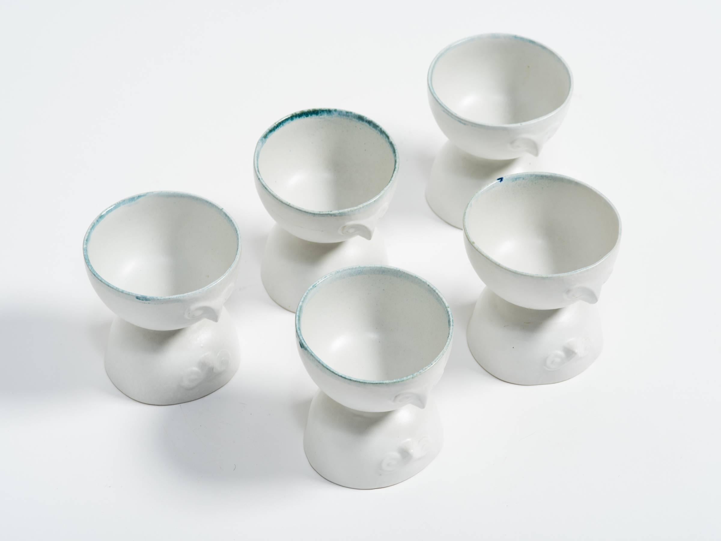 Five Italian Ceramic Inverted Bowls with Faces at 1stDibs | bowls with ...