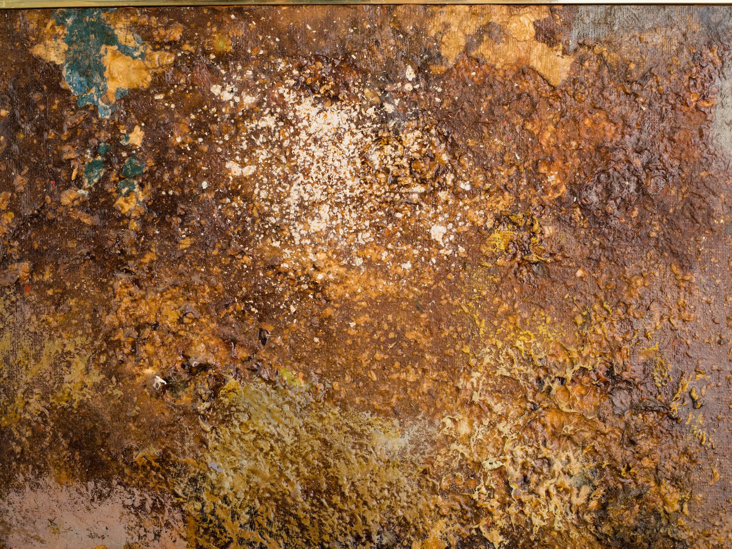 1960s Brown Abstract Oil Painting by Fischer at 1stDibs | brown ...