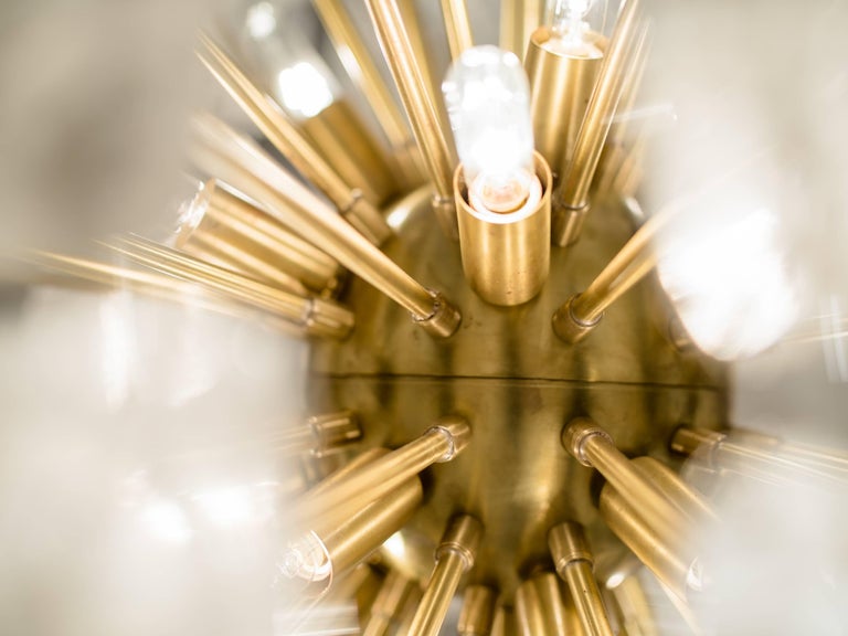 Large Sputnik Rock Crystal Chandeliers, "Nova", Limited Edition For ...