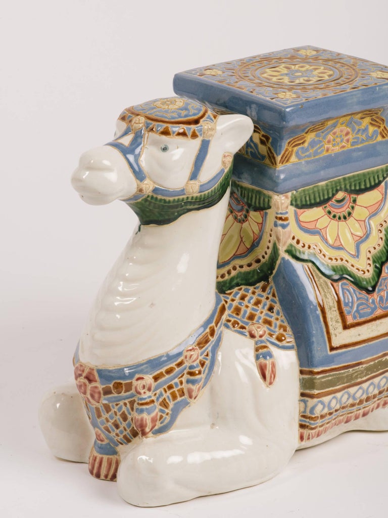 Ceramic Camel Side Table at 1stDibs