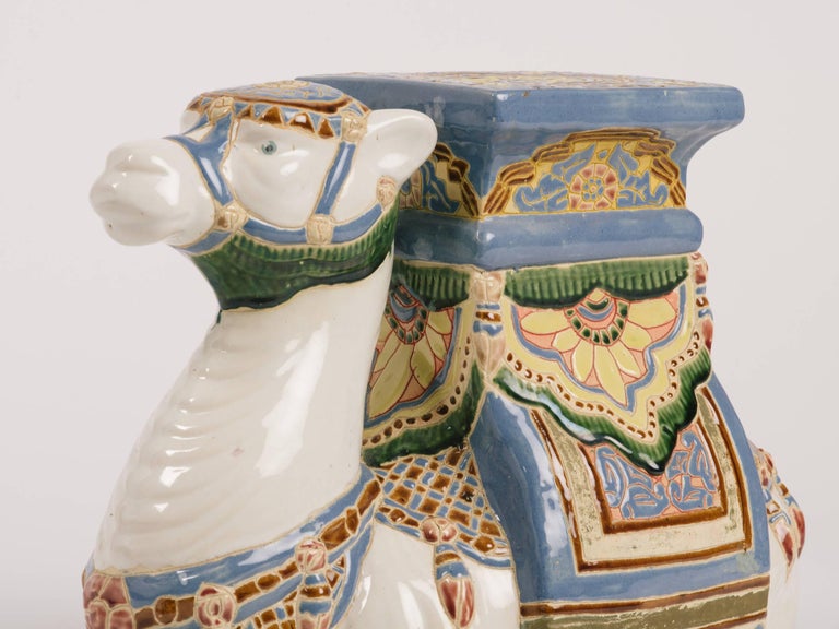 Ceramic Camel Side Table at 1stDibs