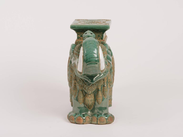 Ceramic Elephant Side Table at 1stDibs