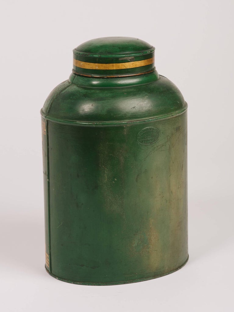 1870s English Tole Tea Canister at 1stDibs