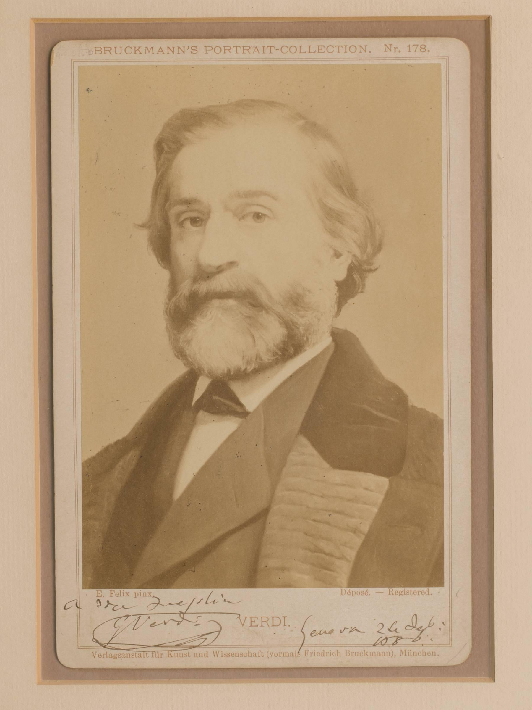 Giuseppe Verdi Autograph at 1stDibs