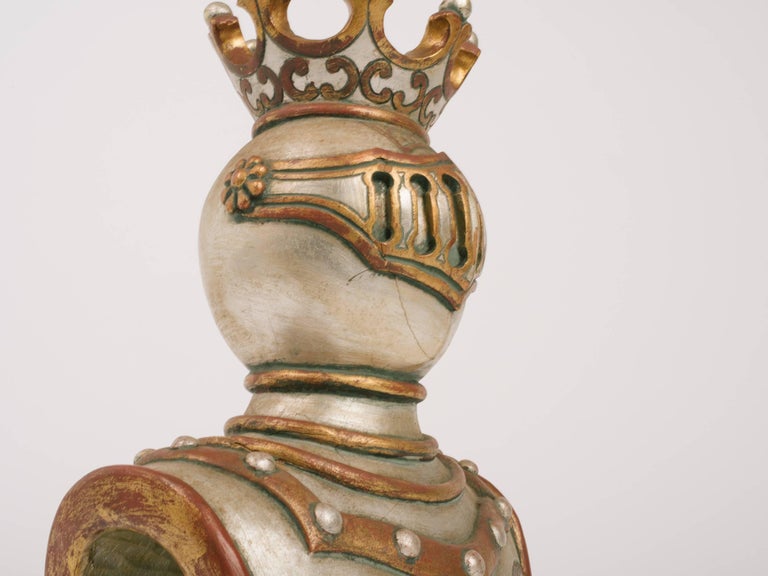 1960s Hand-Carved Knight From Spain For Sale at 1stDibs