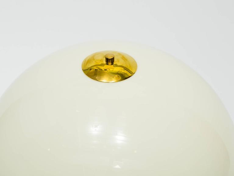 Pair of 1970s Lucite Lamps with Plastic Shades at 1stDibs