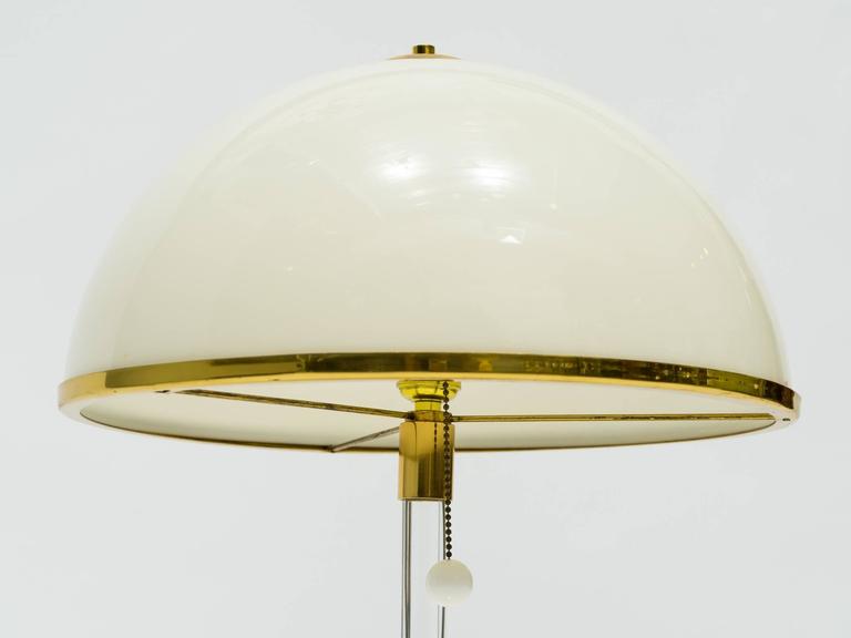 Pair of 1970s Lucite Lamps with Plastic Shades at 1stDibs