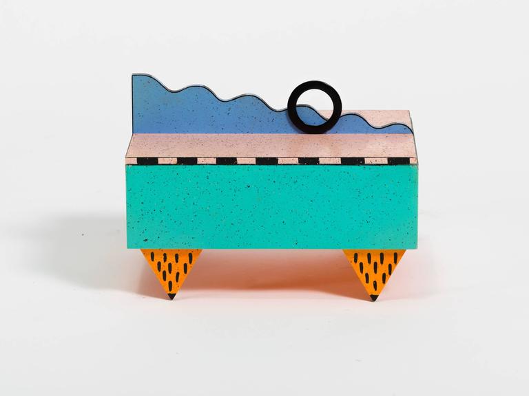 Memphis Style Painted Box by Hollis Fingold For Sale at 1stDibs ...