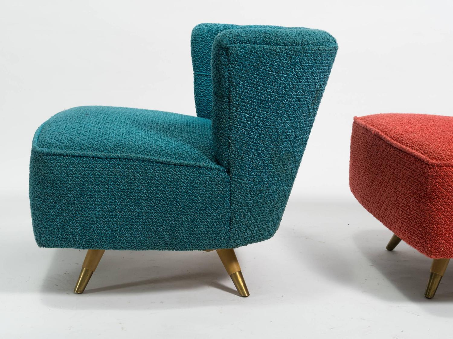 Pair of Kroehler 1950s Swivel Lounge Chairs at 1stdibs