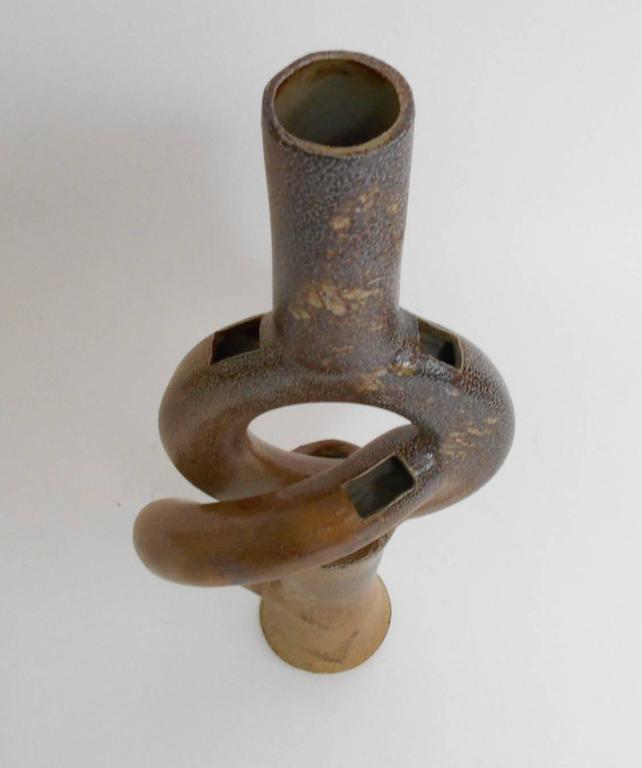 Large Studio Pottery Vase Signed Ramsay at 1stDibs