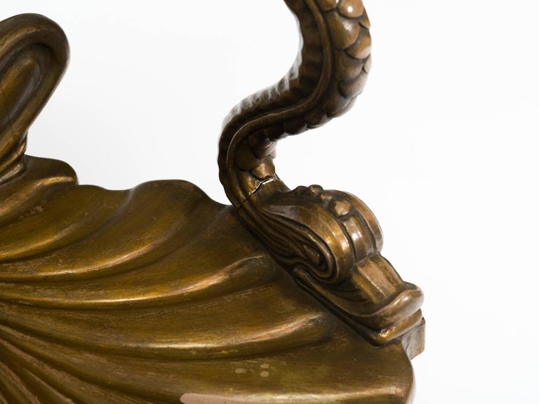 Carved Wood Italian Fantasy Dolphin Chair at 1stDibs