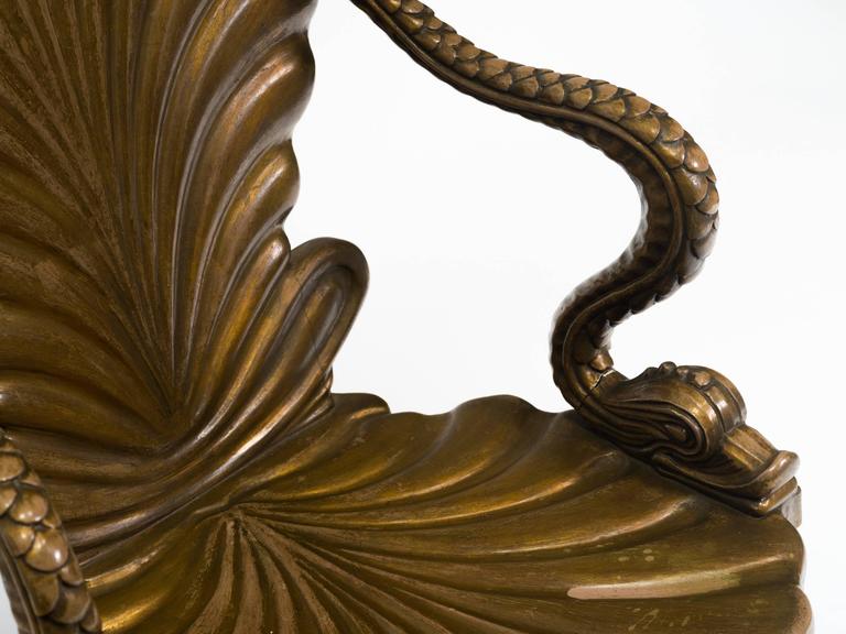 Carved Wood Italian Fantasy Dolphin Chair at 1stDibs