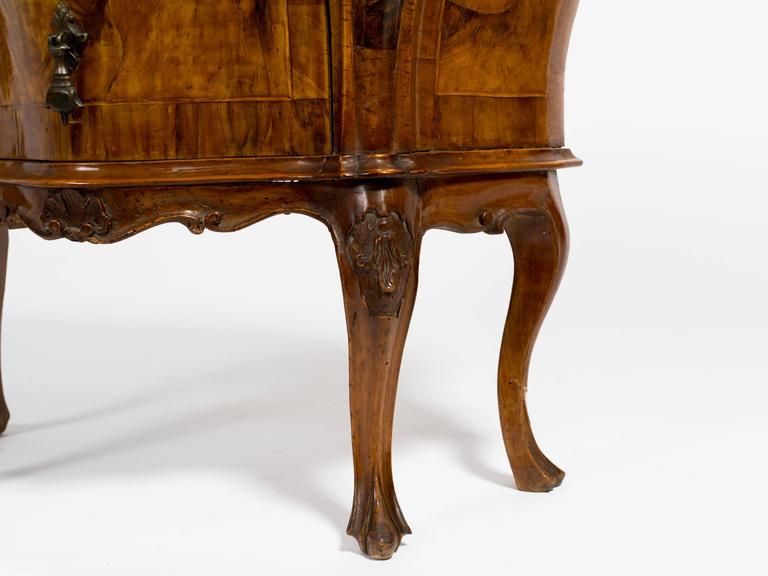 Petite Burl Bombe Chest at 1stDibs