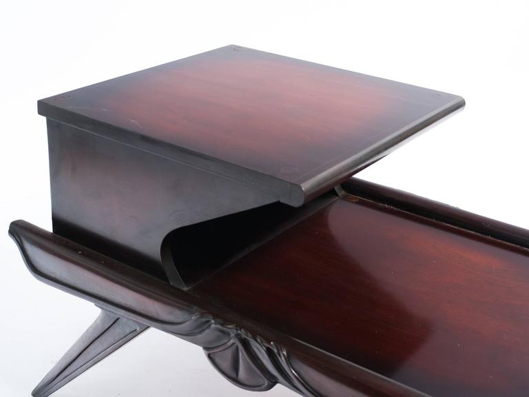 Pair of 1940s Mahogany Step Side Tables at 1stDibs