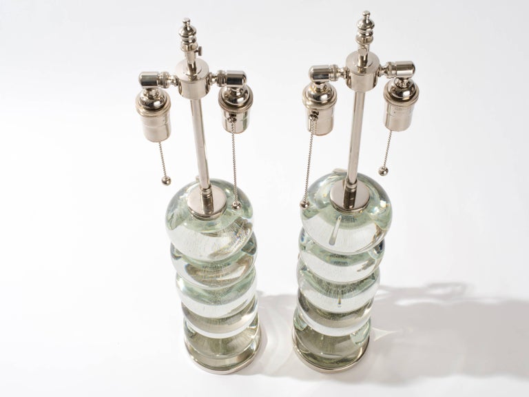 Sculpture Amorphic Solid Glass Lamps For Sale at 1stDibs