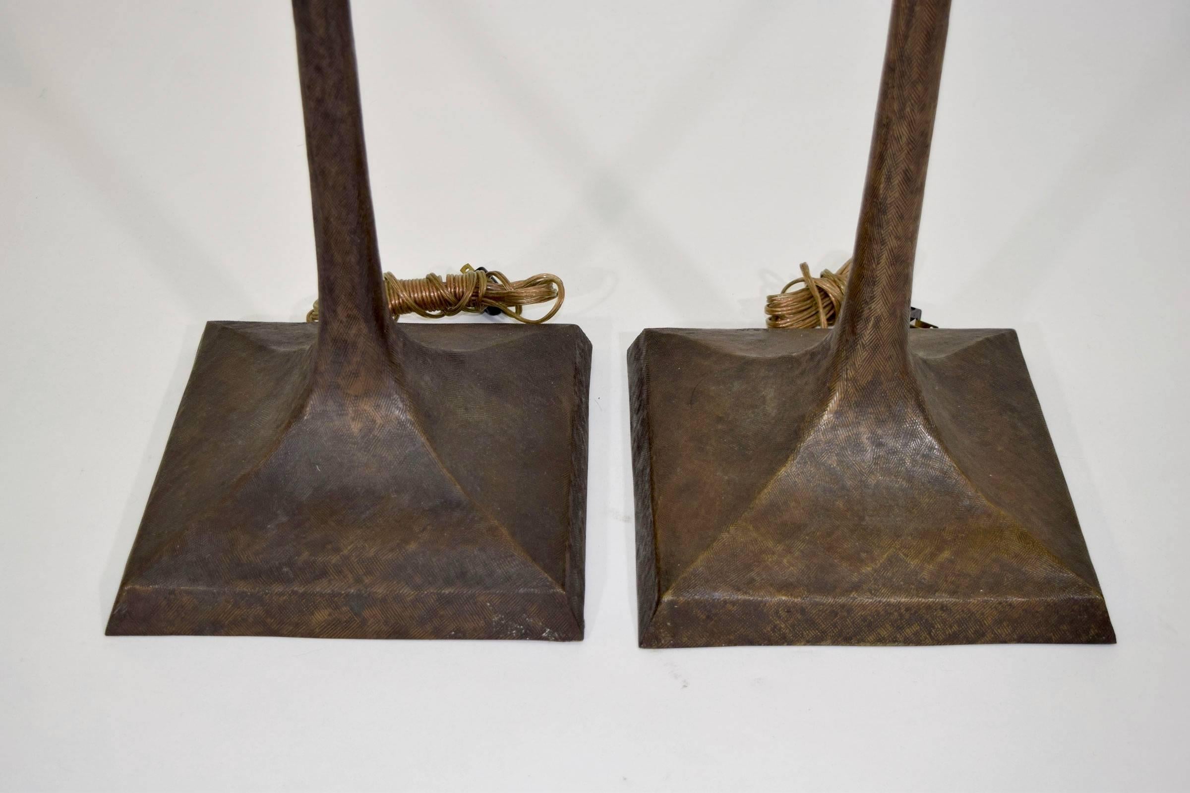 Pair of Tom Corbin Bronze Floor Lamps For Sale at 1stDibs | tom corbin ...