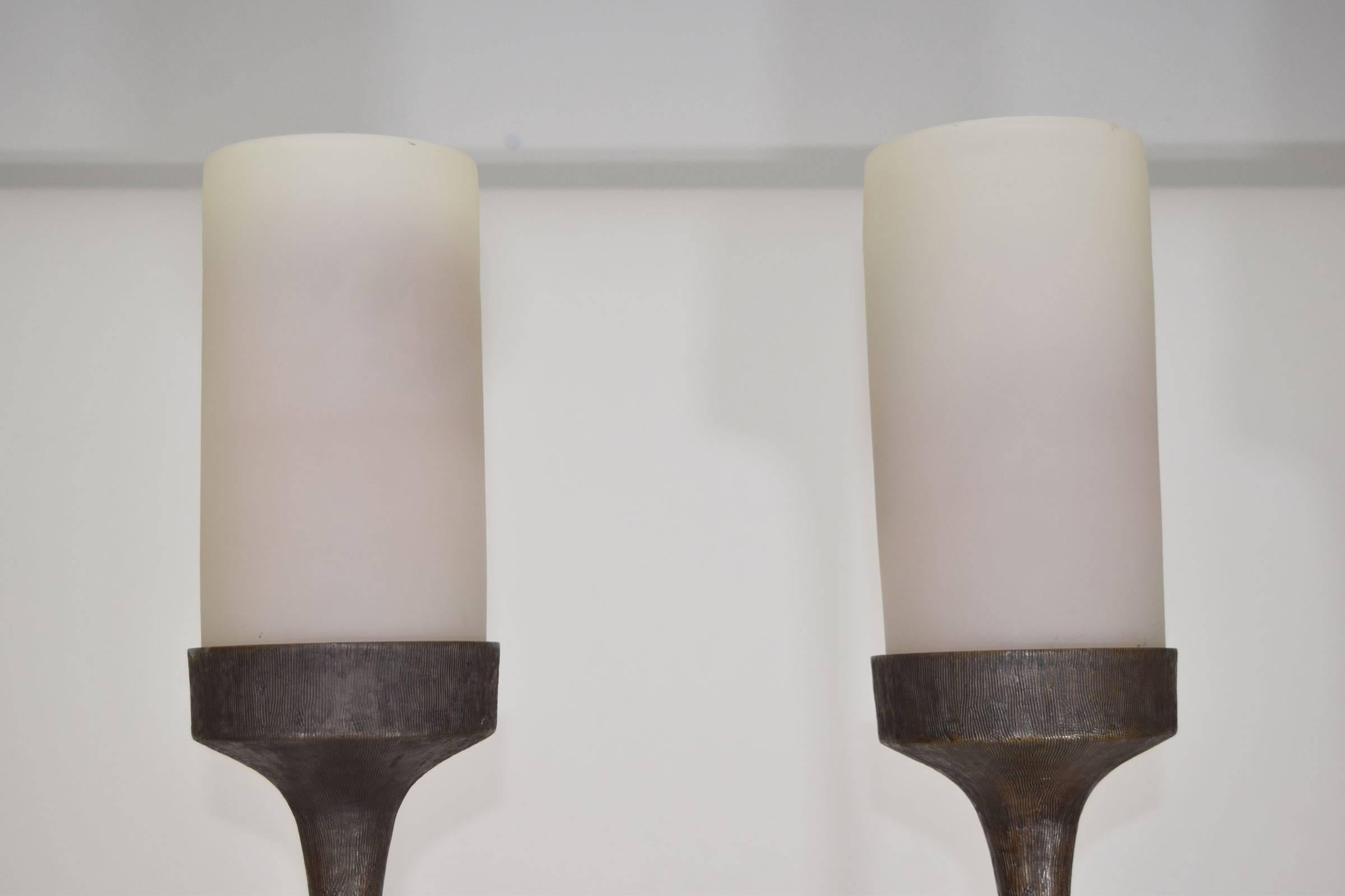 Pair of Tom Corbin Bronze Floor Lamps For Sale at 1stDibs | tom corbin ...