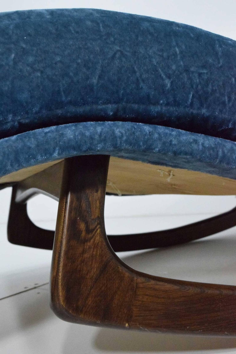 Adrian Pearsall Double Wide Rocking Chaise at 1stDibs