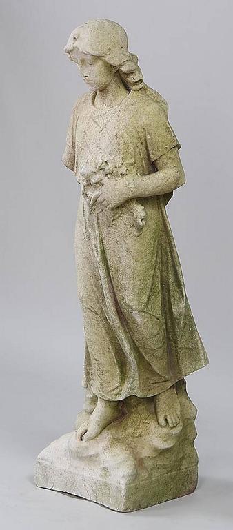 Romantic Period "Fallen Angel" Marble Sculpture at 1stDibs