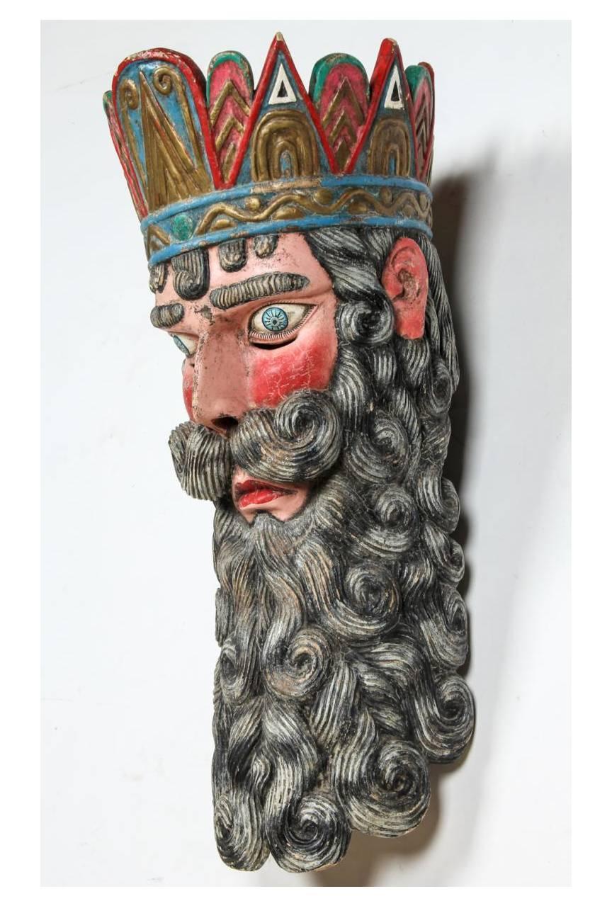 Mexican Folk Art Mask at 1stdibs