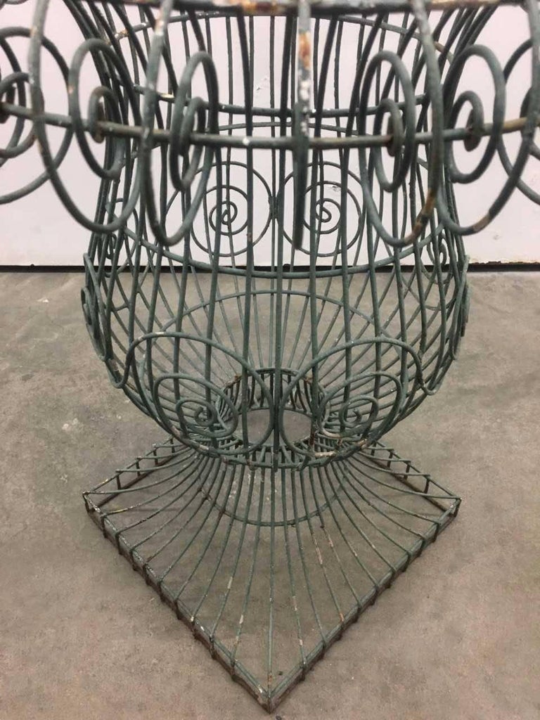 Wire Form Garden Urn For Sale at 1stDibs