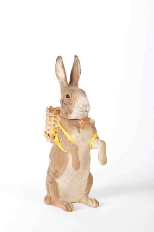 Two Amazing German Rabbit Candy Containers for Easter, circa 1900 at ...