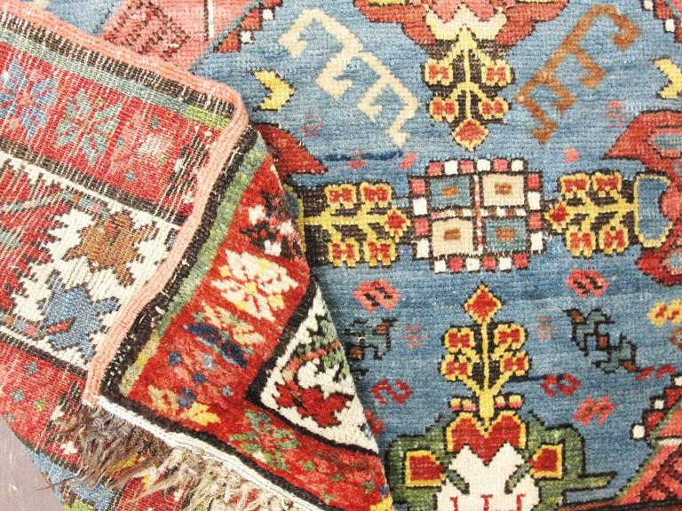 Seyshour Caucasian Rug, Amazing Colors at 1stDibs