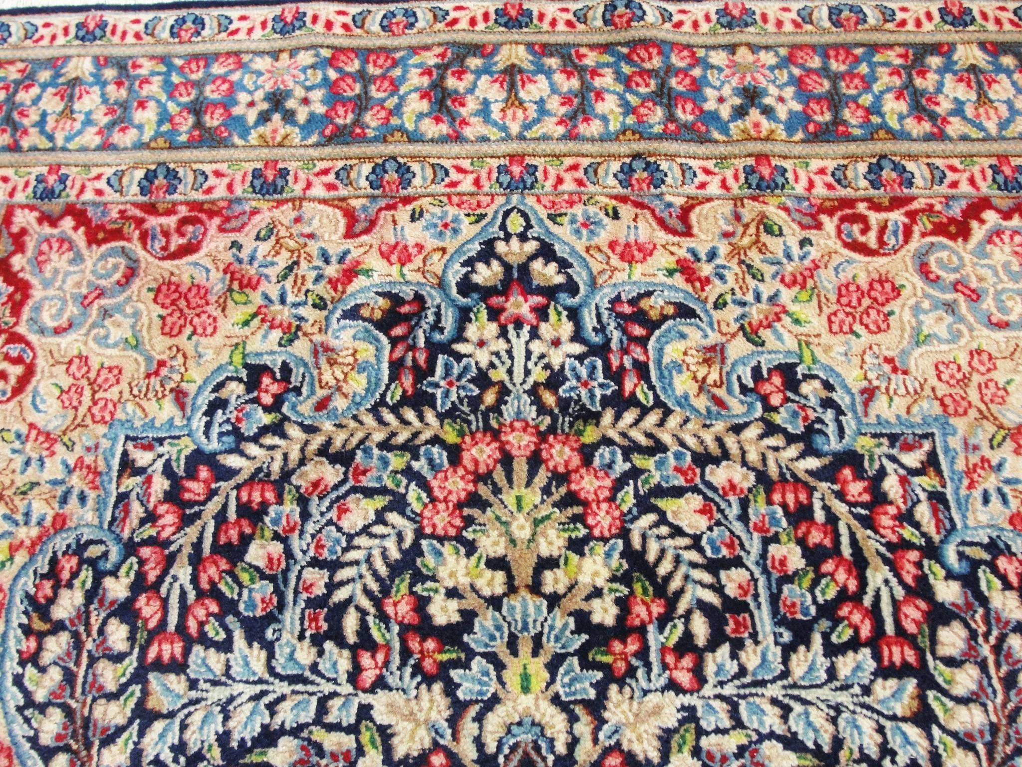 Magnificent Persian Kerman Tree of Life Rug at 1stDibs