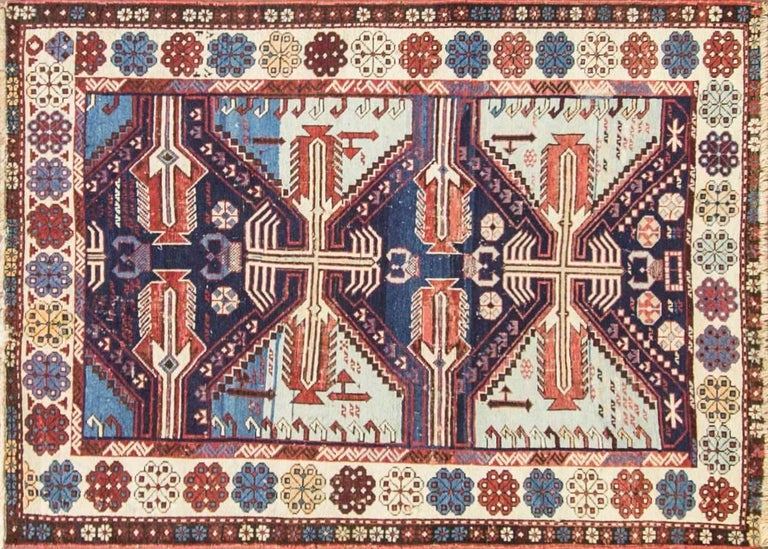 Amazing Antique Caucasian Shirvan Rug at 1stDibs
