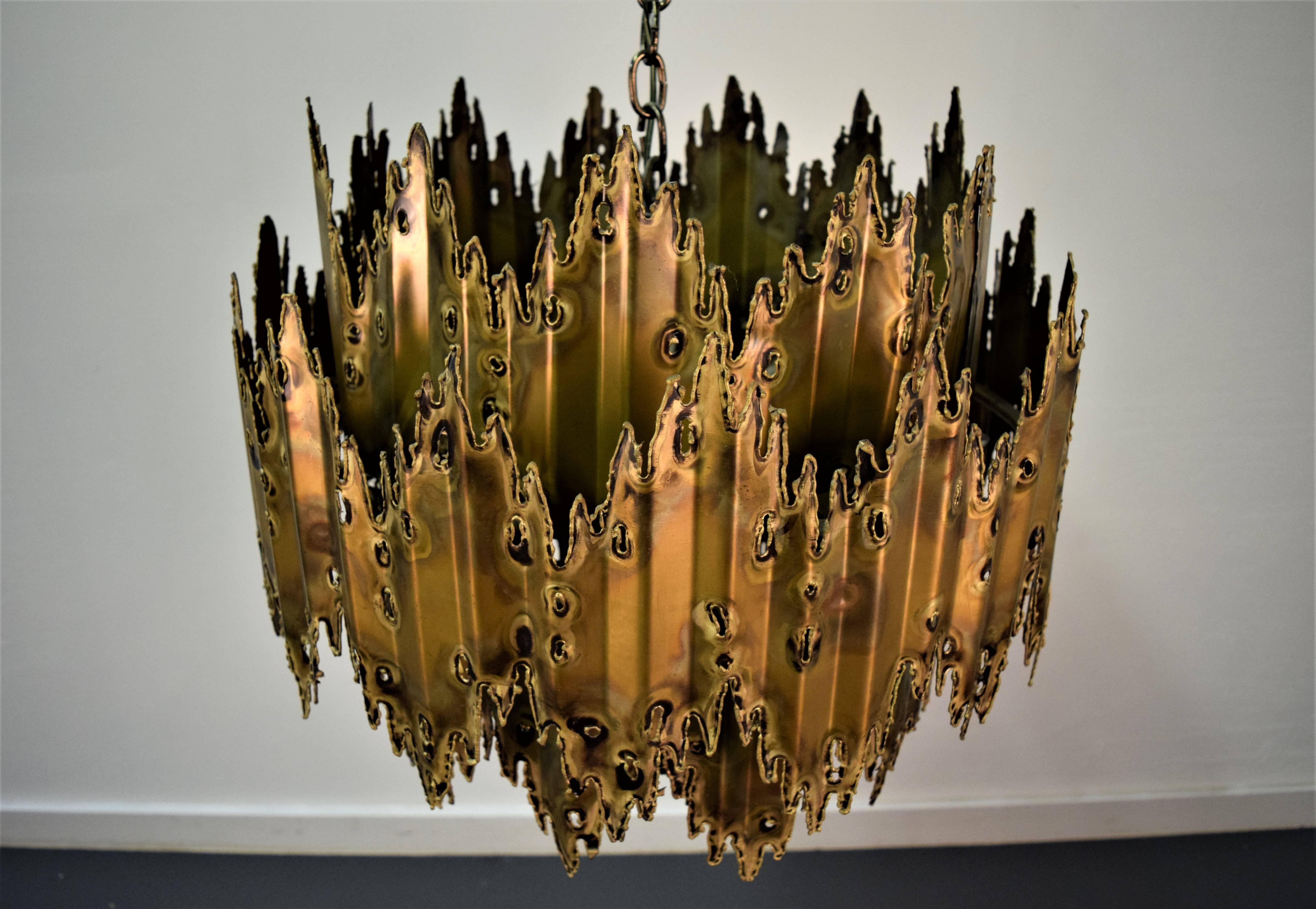 Tom Greene Brutalist Chandelier at 1stDibs | tom greene chandelier, tom ...