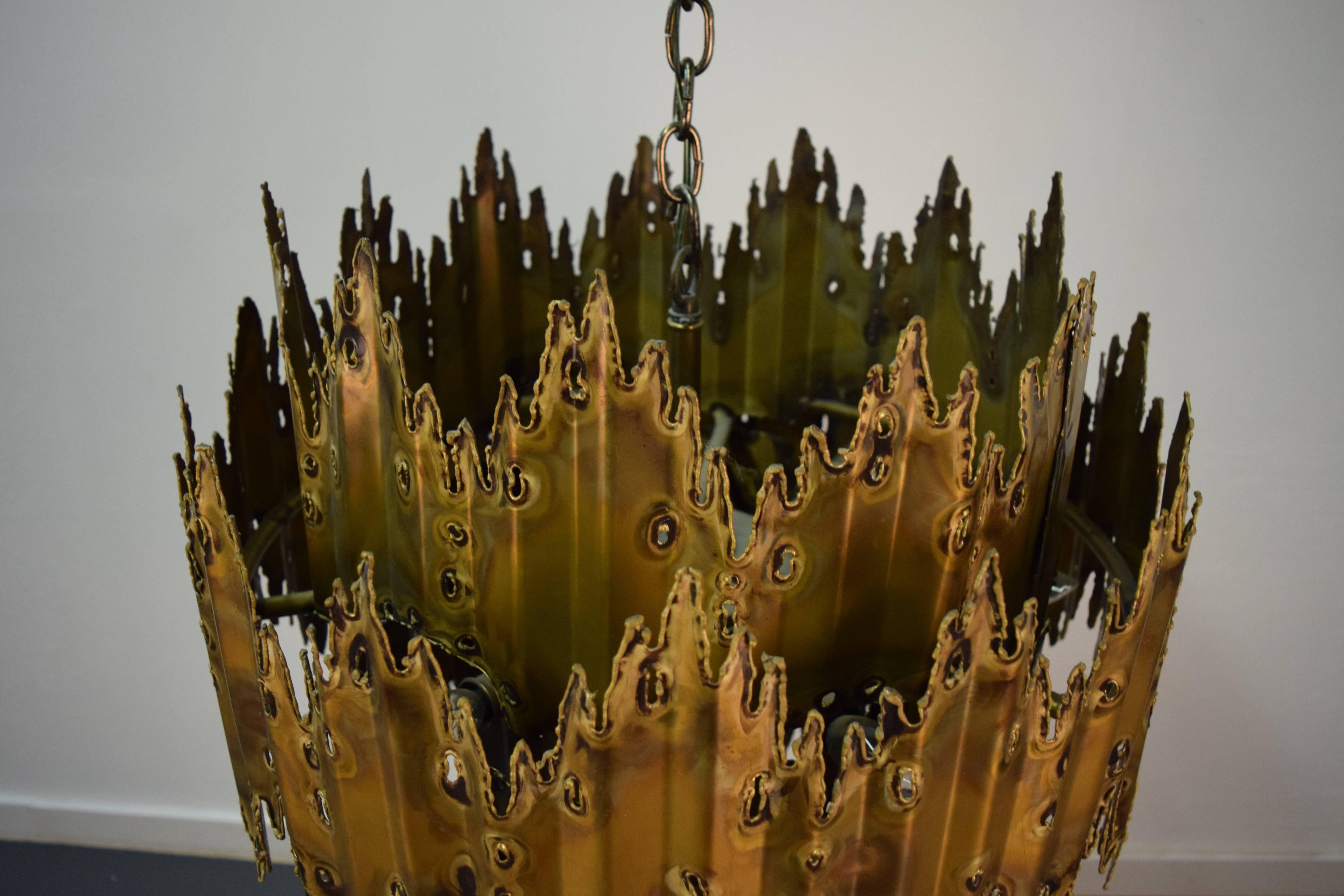 Tom Greene Brutalist Chandelier at 1stDibs | tom greene chandelier, tom ...