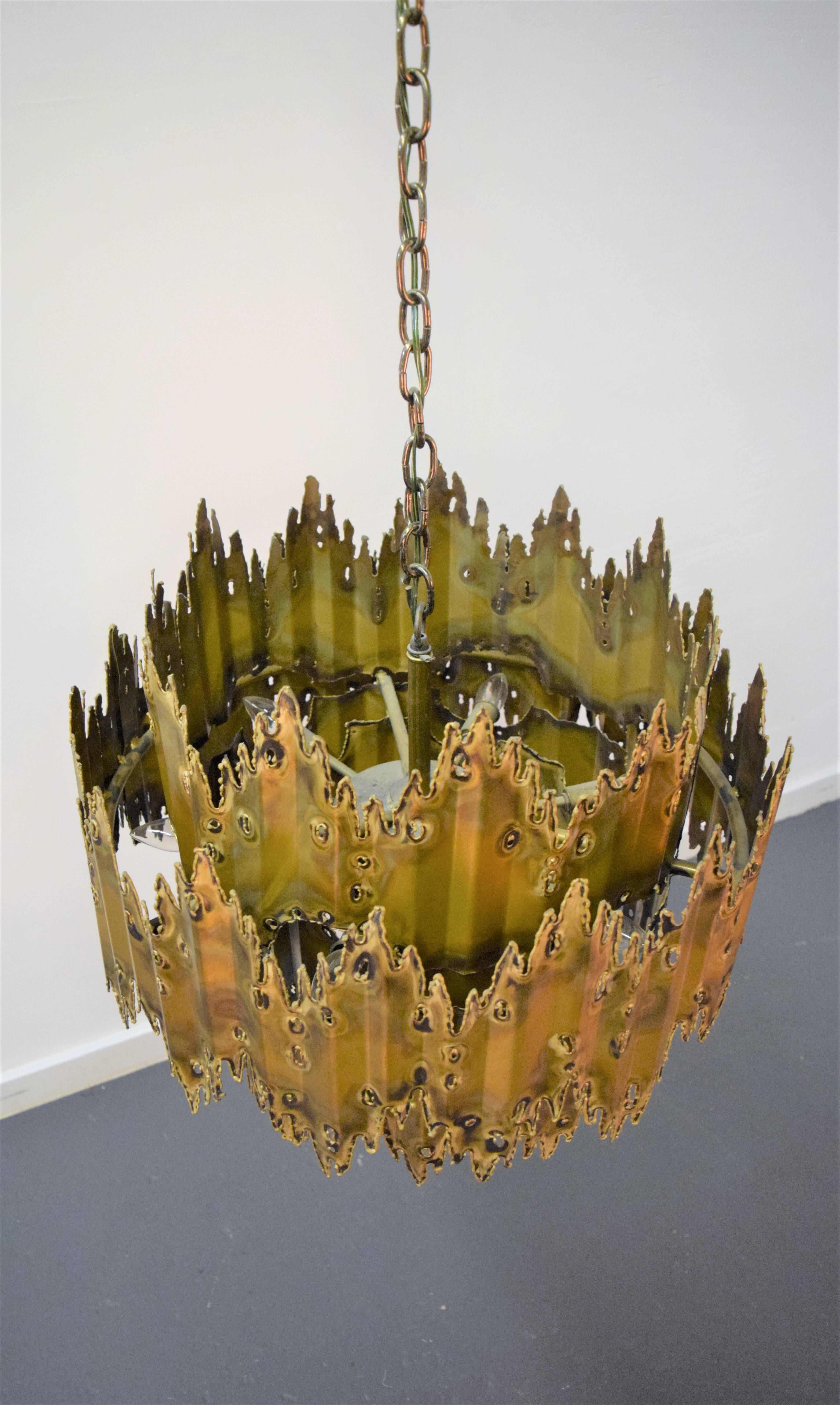 Tom Greene Brutalist Chandelier at 1stDibs | tom greene chandelier, tom ...