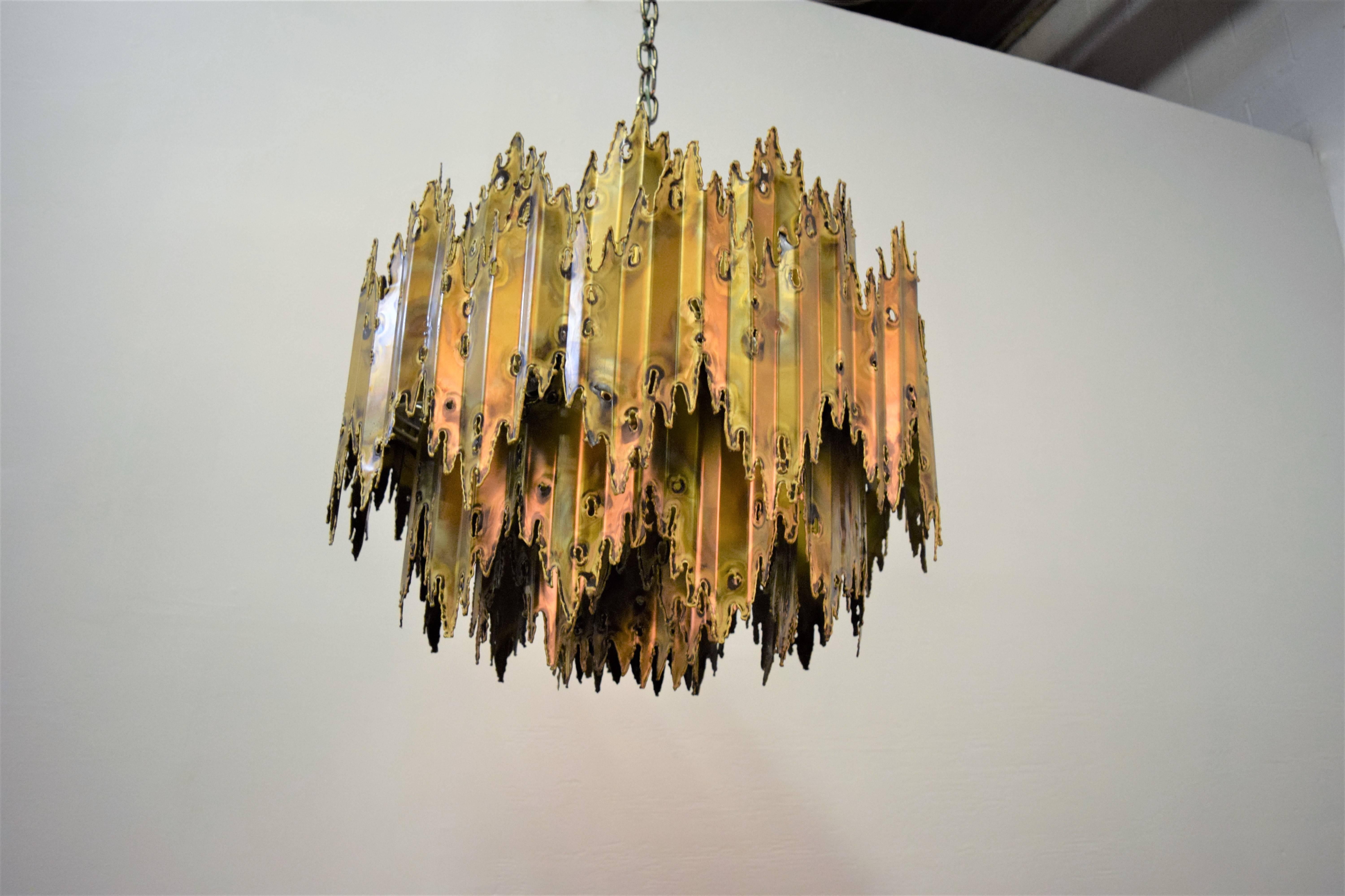 Tom Greene Brutalist Chandelier at 1stDibs | tom greene chandelier, tom ...