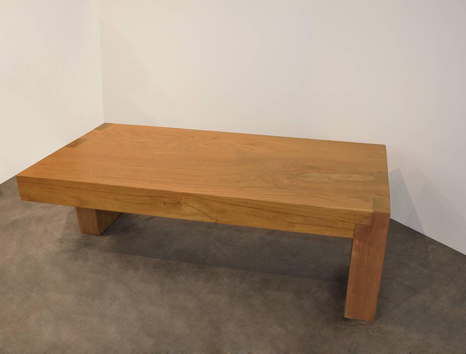 Andrianna Shamaris Teak Wood Balance Table at 1stDibs