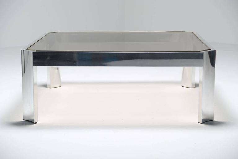 Mid-century Aluminum Coffee Table. For Sale at 1stDibs