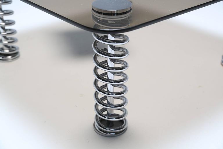 Chrome Spring Coffee Table For Sale at 1stDibs
