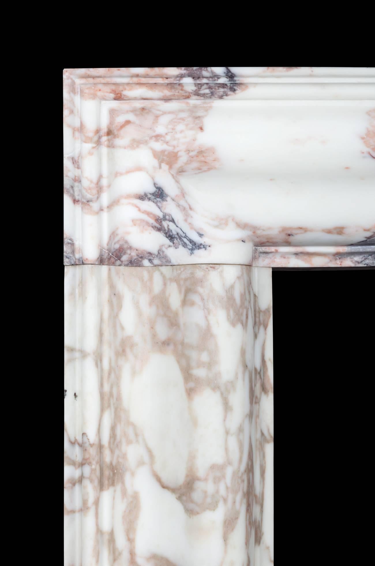 Breccia Medici Marble Bolection Fireplace by Ryan and Smith at 1stDibs