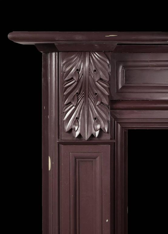 Carved Antique Welsh Heather Slate Fireplace at 1stDibs